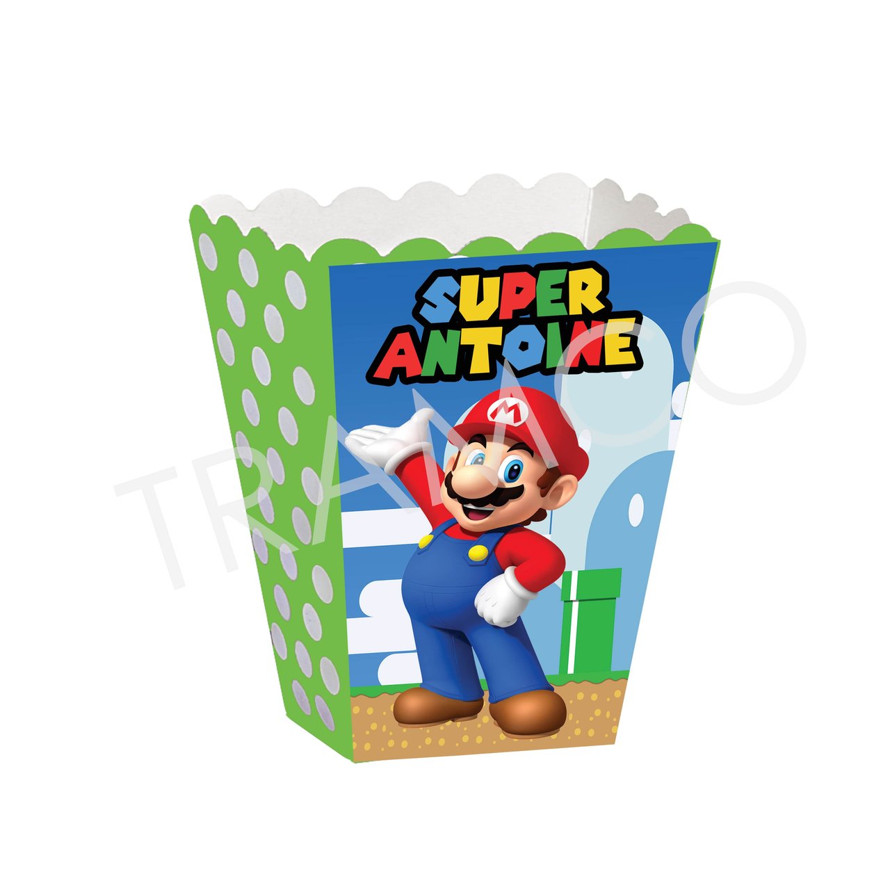 Super Mario - Popcorn Boxes (8 PCS) - birthdayandmore-lb.com